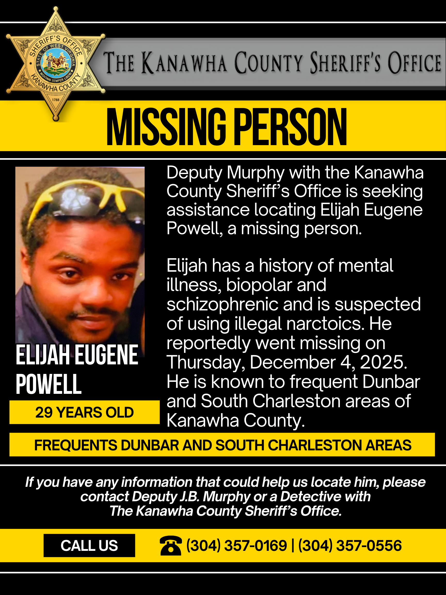 Missing Adult – Kanawha County Sheriff's Office